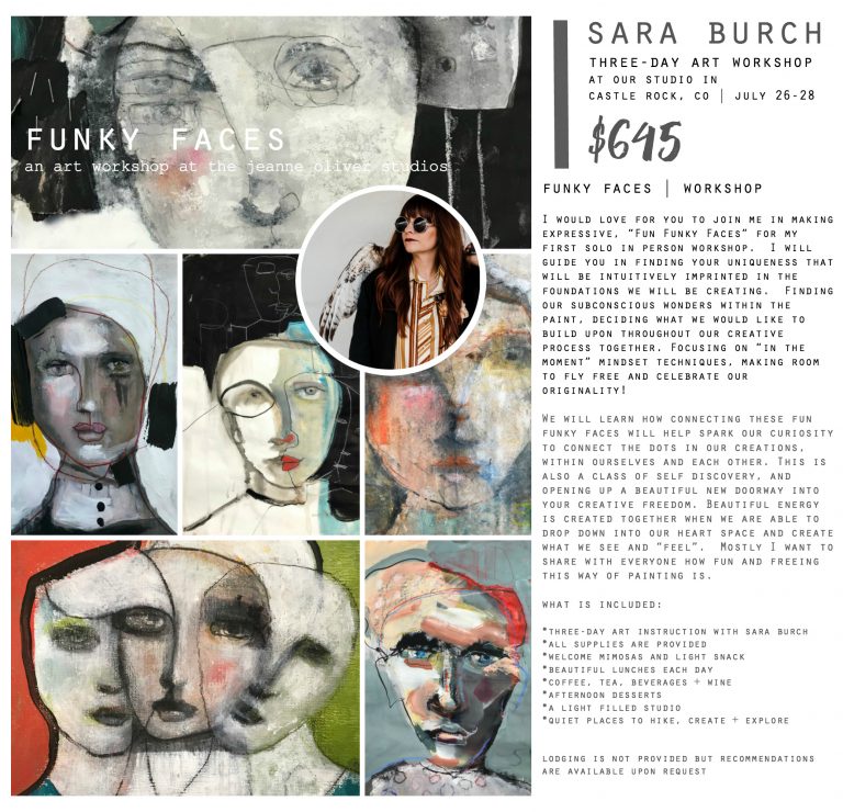 Funky Faces With Sara Burch | Live At The Jeanne Oliver Studios ...