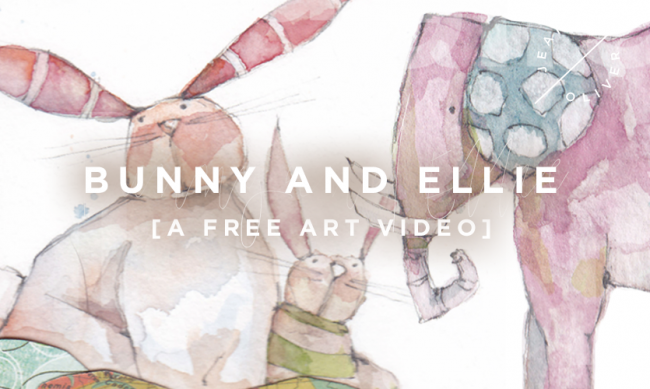 New Free Art Video | Bunny and Ellie with Danielle Donaldson - Jeanne ...