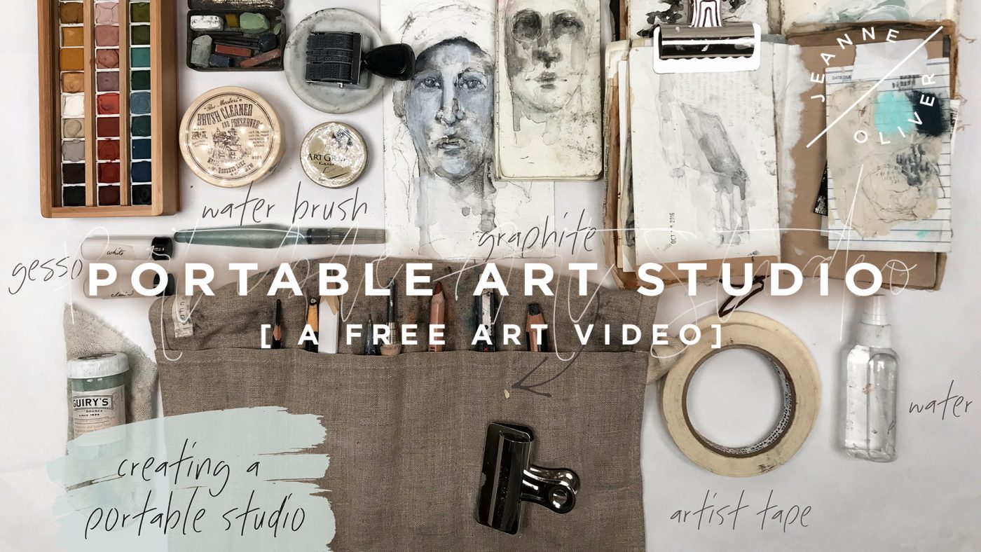 Free Art Video: Portable Art Studio with Jeanne Oliver - Jeanne Oliver