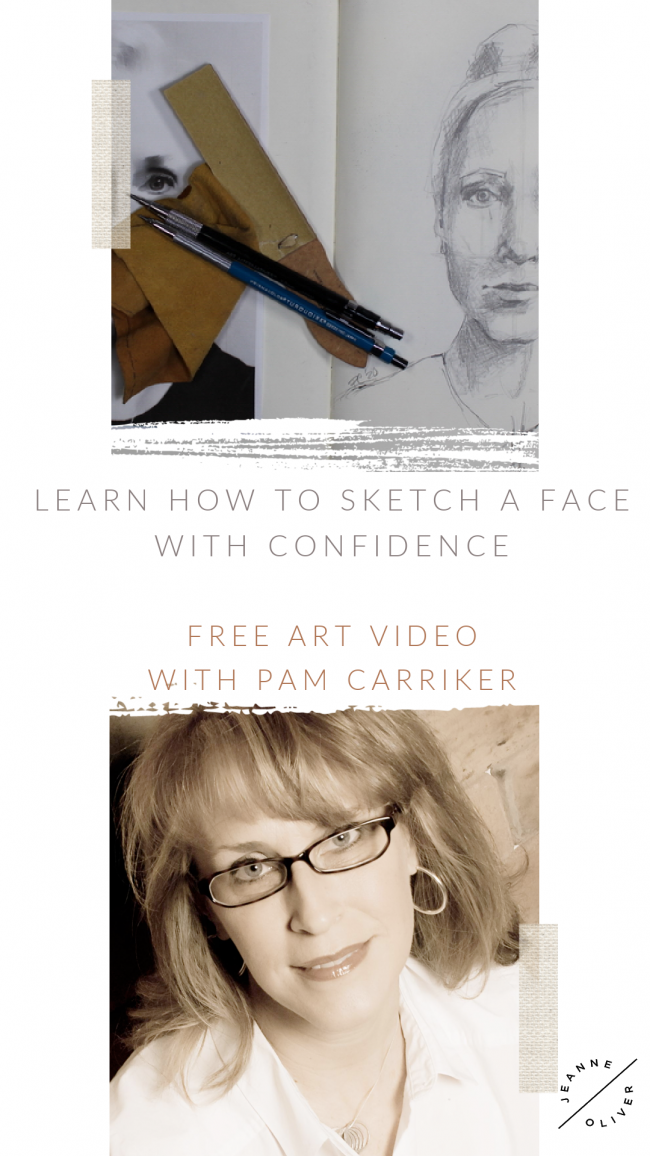 A Brand New Free Art Video with Pam Carriker | Face Mapping - Jeanne Oliver