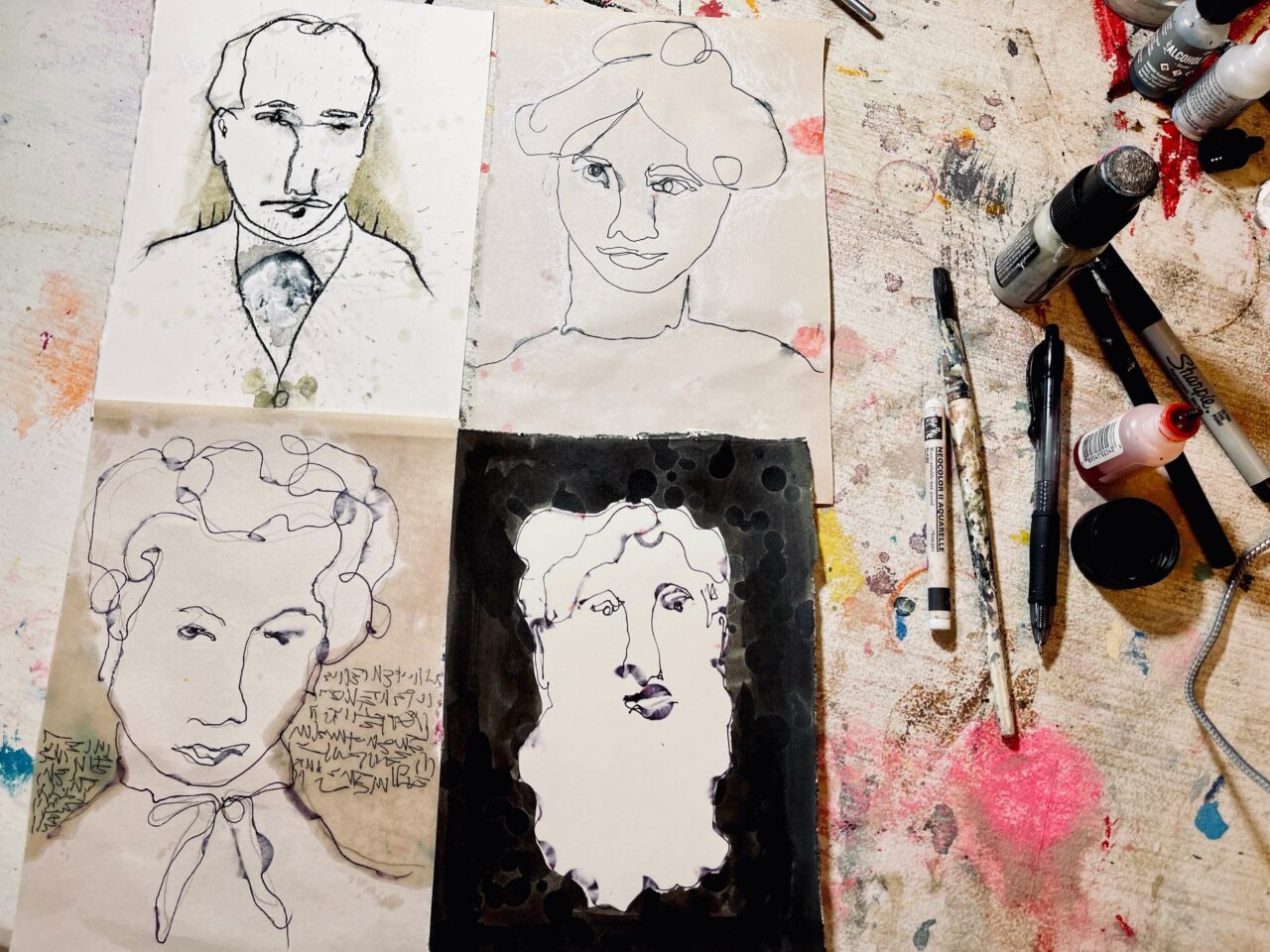 Expressive Ancestor Portraits Erin Faith Allen - Jeanne Oliver