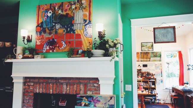 An Artist Studio | With Sandi Hester - Jeanne Oliver