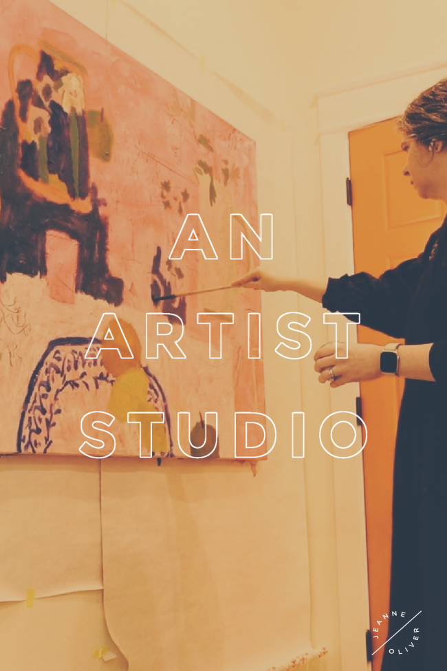 An Artist Studio | With Sandi Hester - Jeanne Oliver
