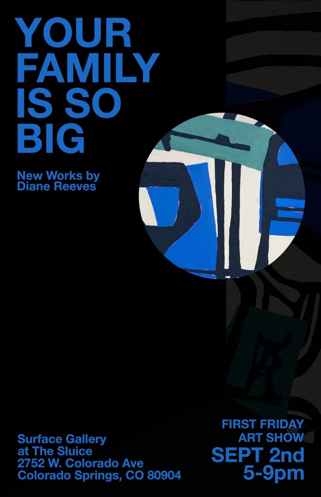 Diane Reeves New Gallery Show | Your Family is So Big - Jeanne Oliver