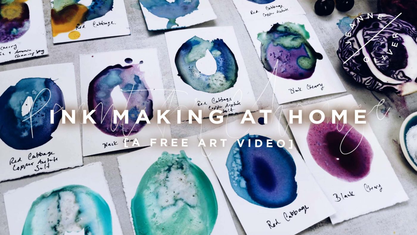 Free Art Video | Making Ink at Home with Auria Bohn - Jeanne Oliver