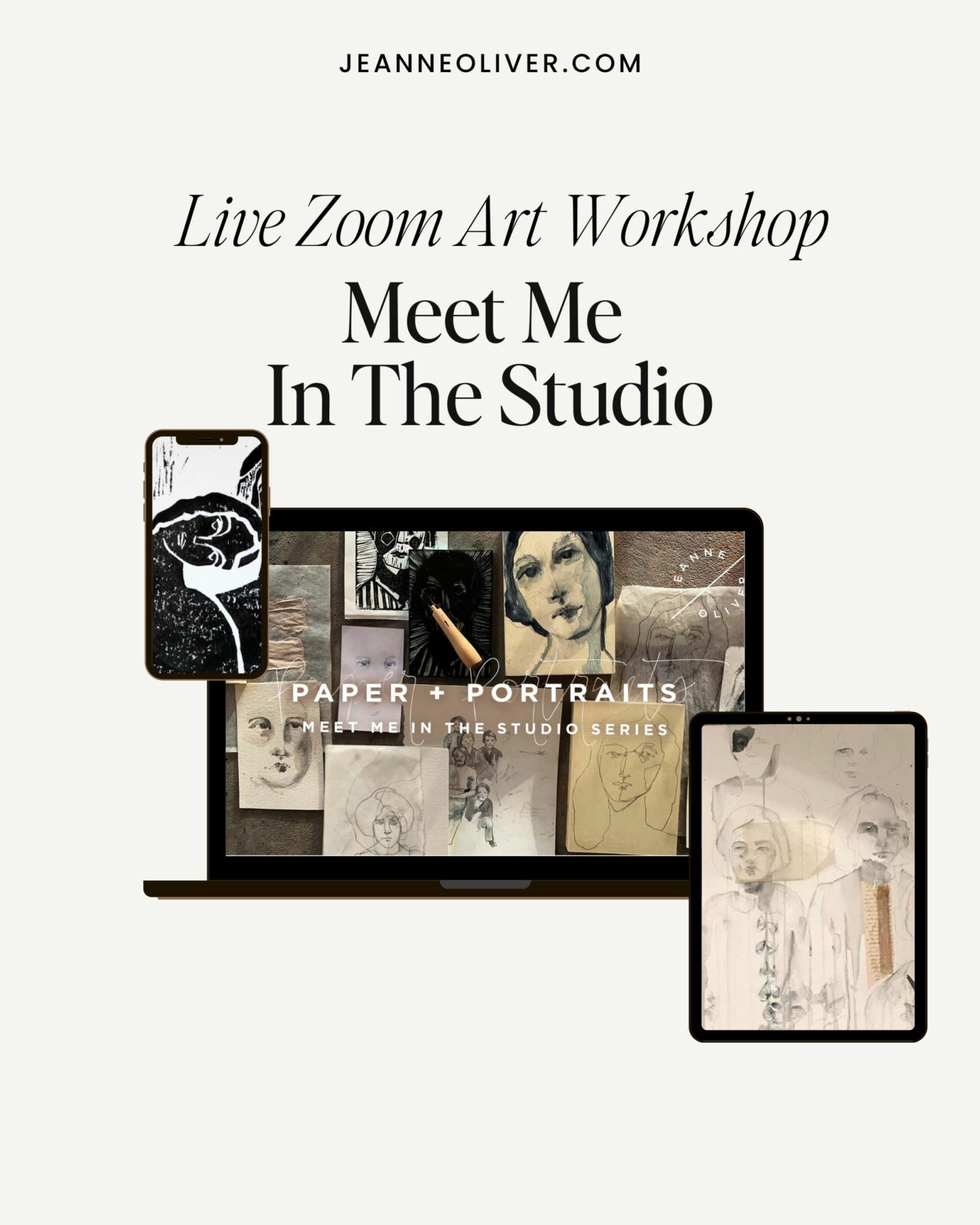 Paper and Portraits with Jeanne Oliver - Jeanne Oliver