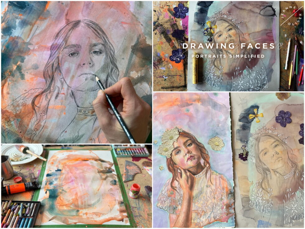 Drawing Faces | Portraits Simplified with Brandi Hofer - Jeanne Oliver