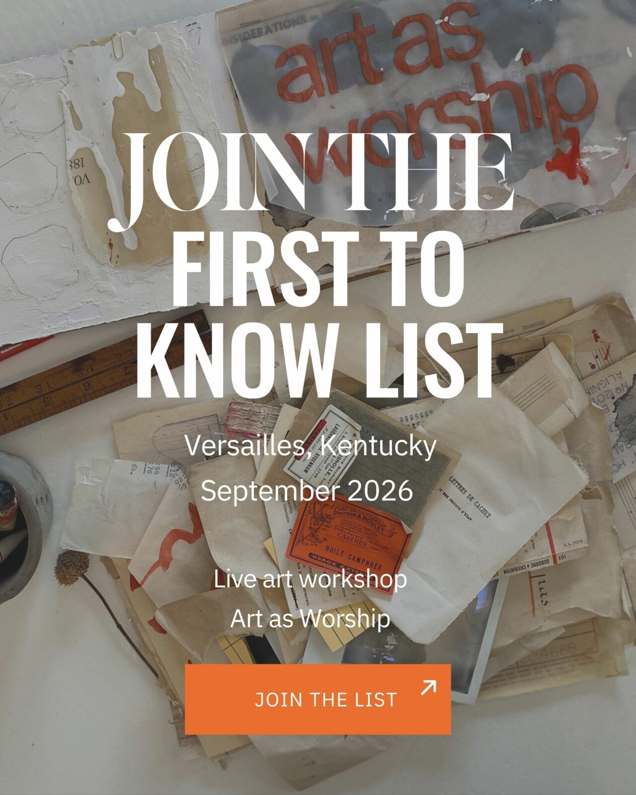 Art As Worship Live Workshop | Get on the First to Know List - Jeanne ...